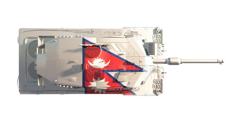 Tanks painted with flag stock illustration. Illustration of cannon ...