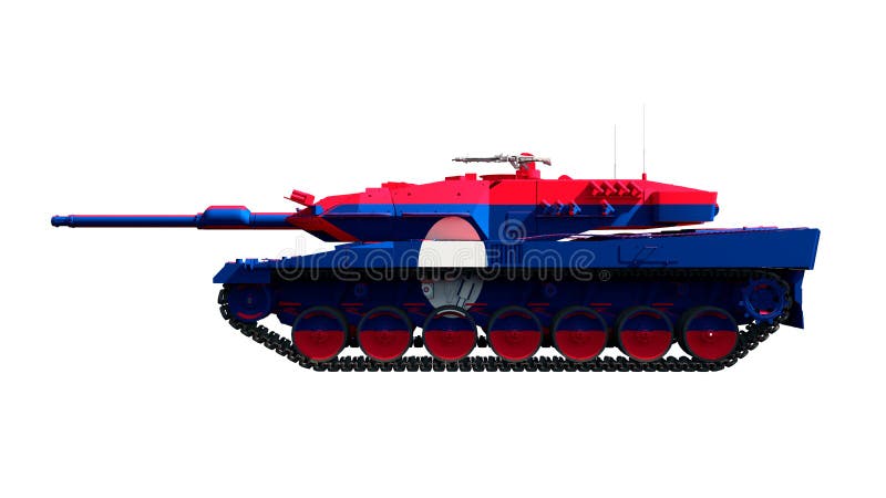 Tanks painted with flag stock illustration. Illustration of carrier ...