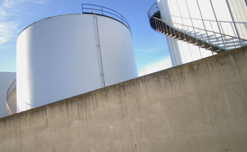 Tanks with stairs stock photo. Image of large, industry - 7448364