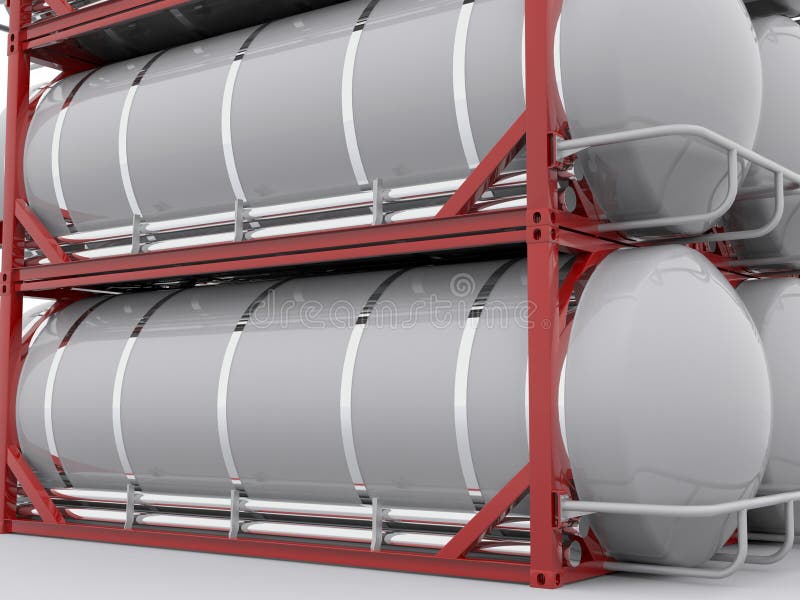 Tanktainer tres stock de ilustración. Ilustración de nave - 43641942