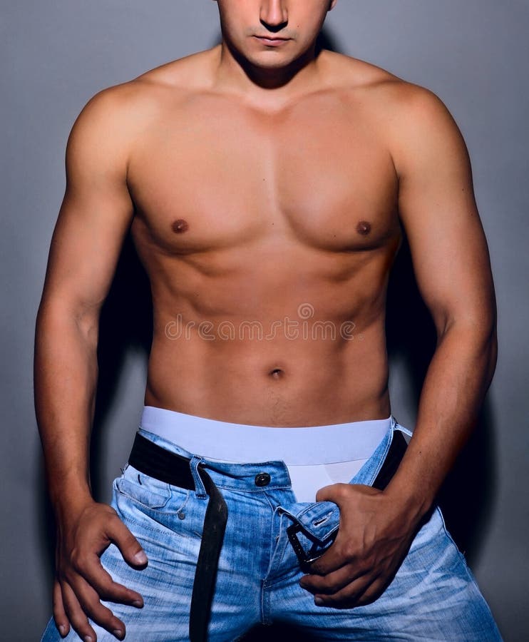 Tanned Male Torso stock photo. Image of pecs, bodybuilder - 2848520