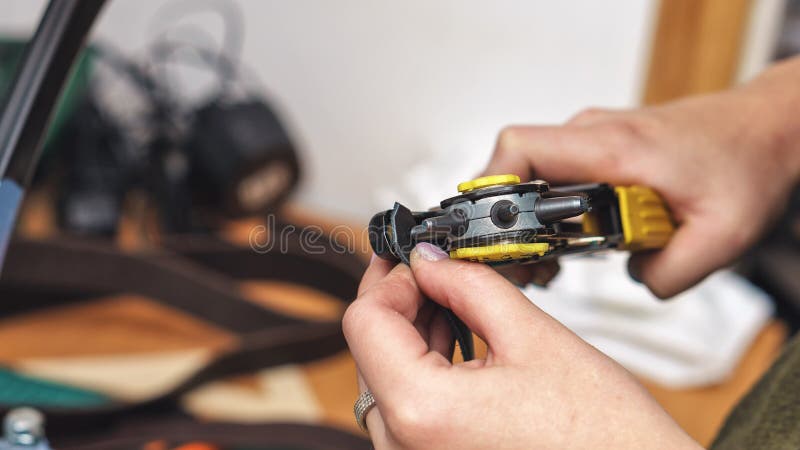 Punch leather for shoes stock image. Image of class, bone - 58812983