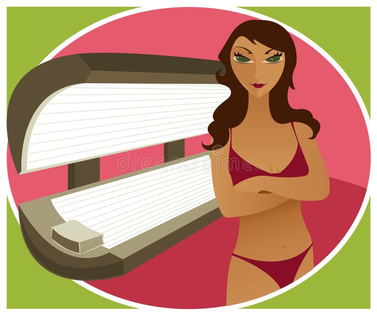 Tanning Bed Brunette Stock Illustrations 3 Tanning Bed Brunette Stock