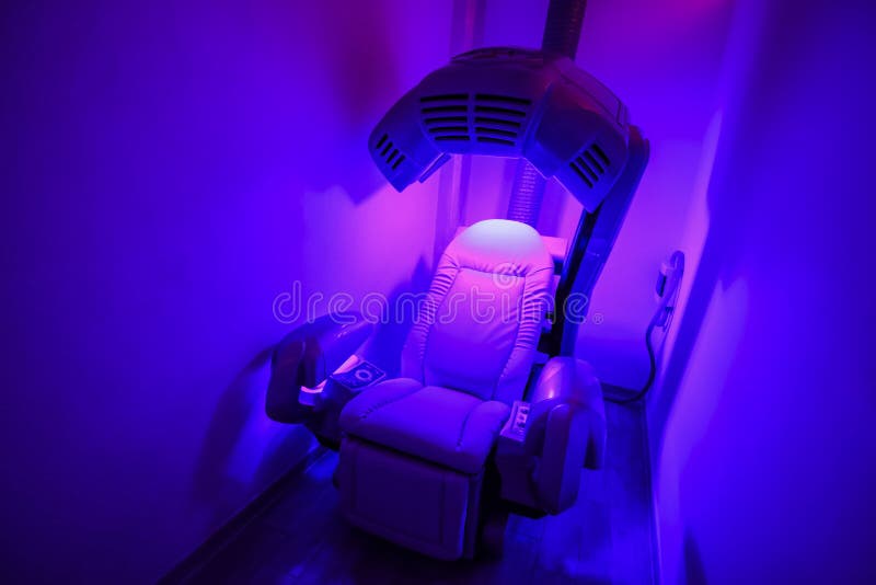 Tanning Machine with Sunlight Lamps Stock Image - Image of technology ...
