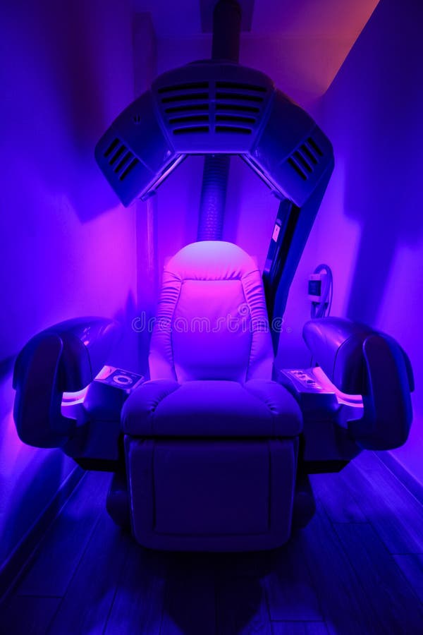 Tanning Machine with Sunlight Lamps Stock Photo - Image of solarium ...