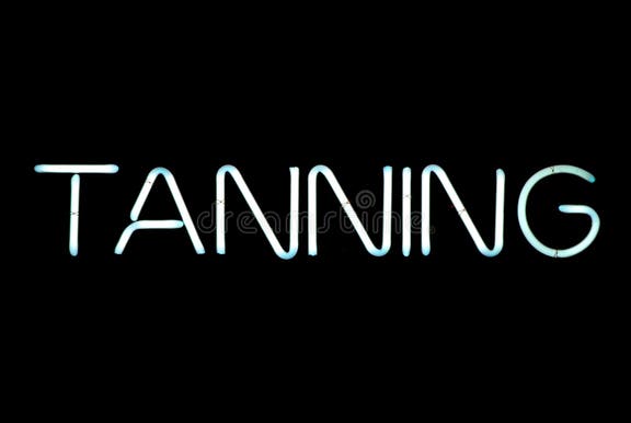 Tanning Neon Sign stock image. Image of night, tanning - 15279787