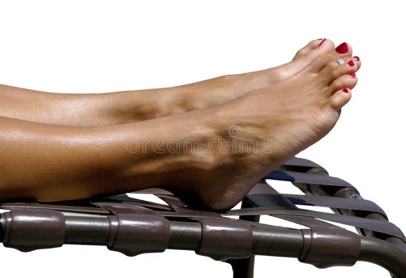 Tanning Toes - isolated stock image. Image of legs, healthy - 4327735