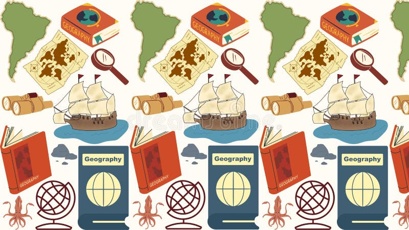 Geography (Wallpaper Desktop) Stock Illustration - Illustration of ...