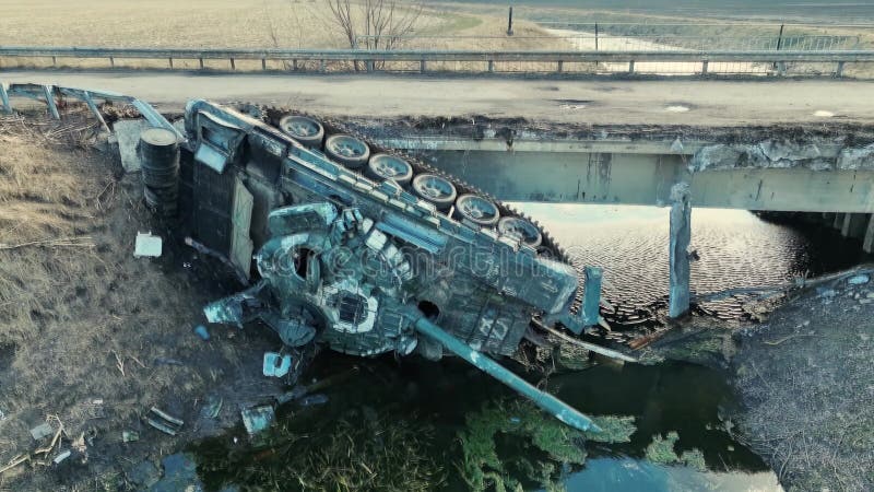 Tanque De Explosión. Tanque Explotado. Tanque Ruso Destruido. Almacen ...
