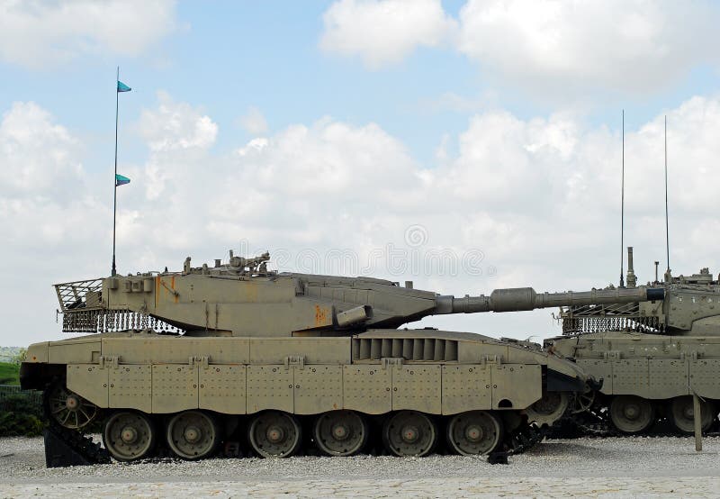 Tanques Israelitas Modernos De Merkava Imagem de Stock - Imagem de ...