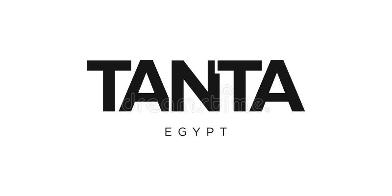 Tanta in the Egypt Emblem. the Design Features a Geometric Style ...