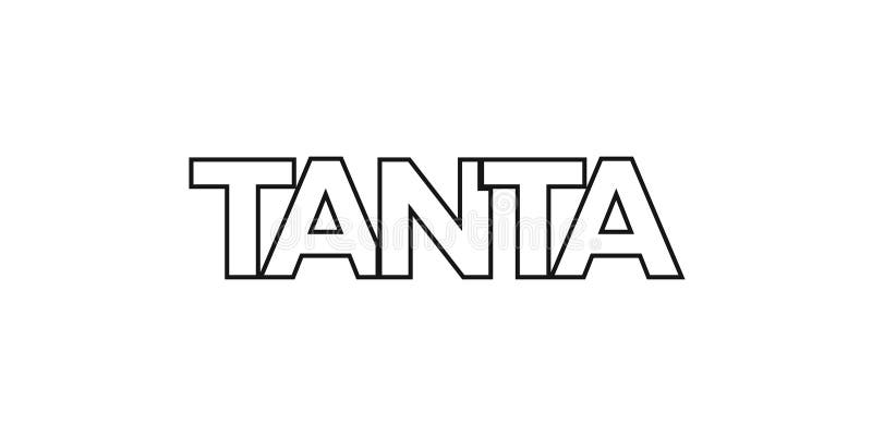 Tanta in the Egypt Emblem. the Design Features a Geometric Style ...