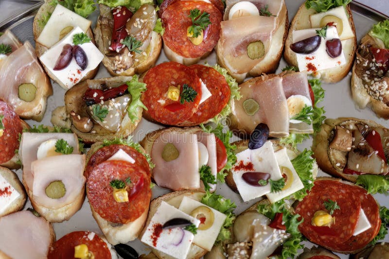 Tantalizing Tapas Temptations: a Feast for the Senses Stock Image ...