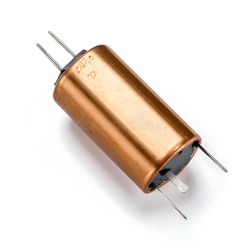 Tantalum Capacitor Isolated on a White Background Stock Image - Image ...