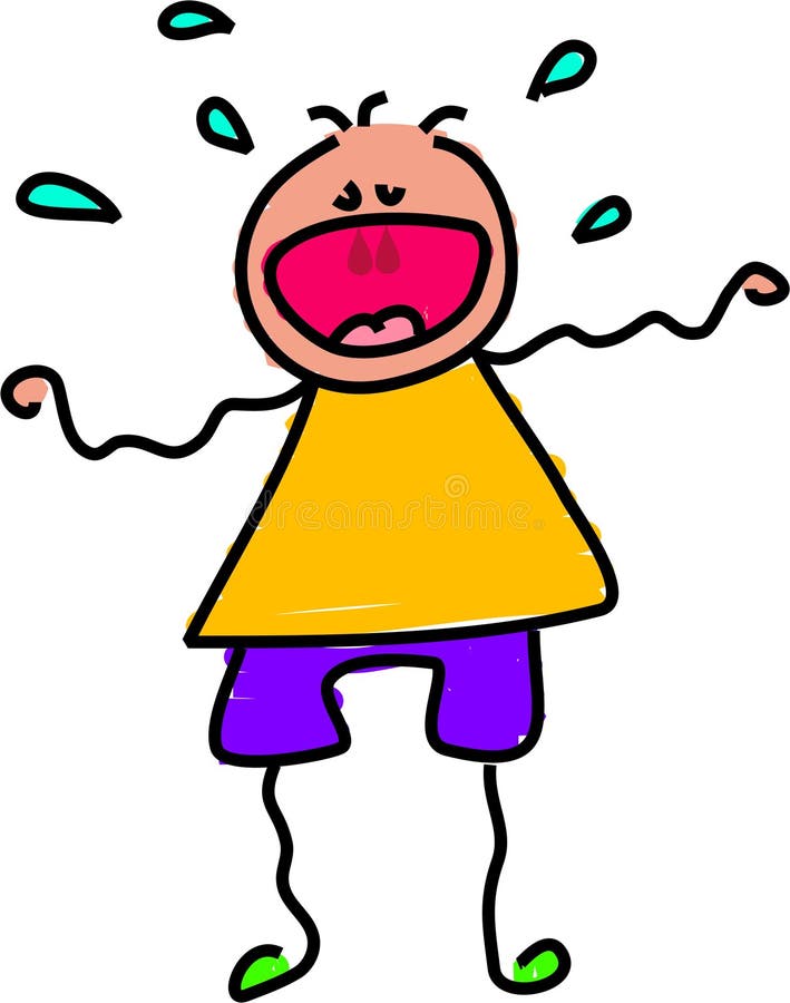 Tantrum kid stock illustration. Illustration of illustrations - 686312
