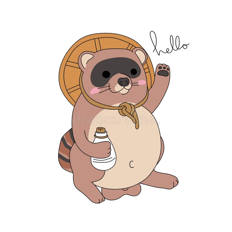 Cartoon Tanuki Stock Illustrations – 160 Cartoon Tanuki Stock ...