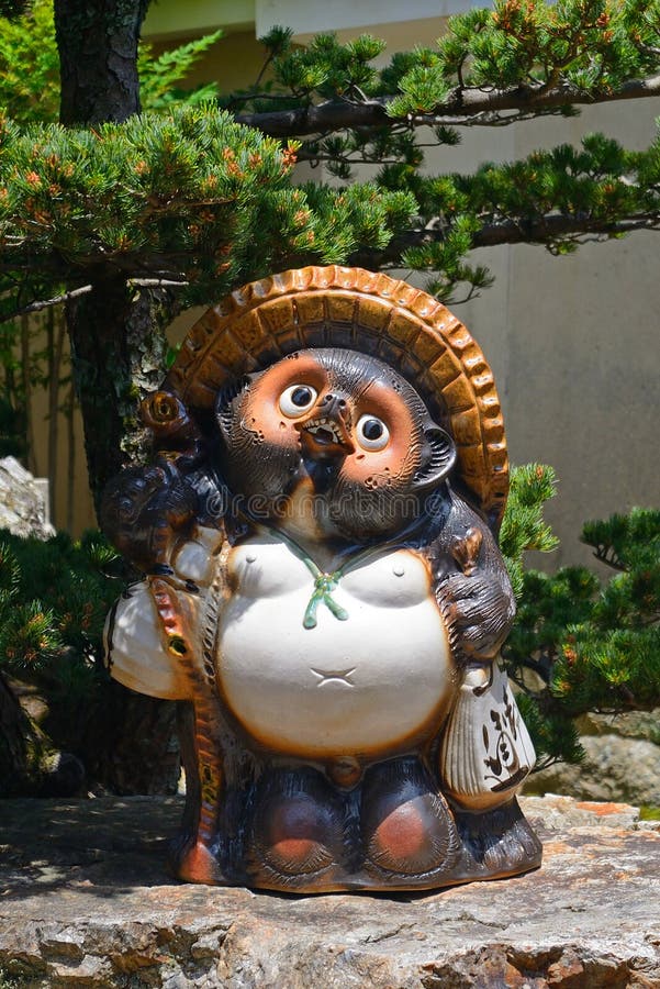 Tanuki, Kyoto, Japan stock image. Image of mythical, history - 54565719