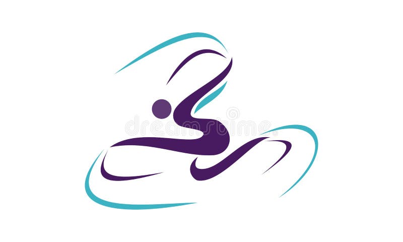 Tanz-Bewegung Logo Design Template Vektor Abbildung - Illustration von ...