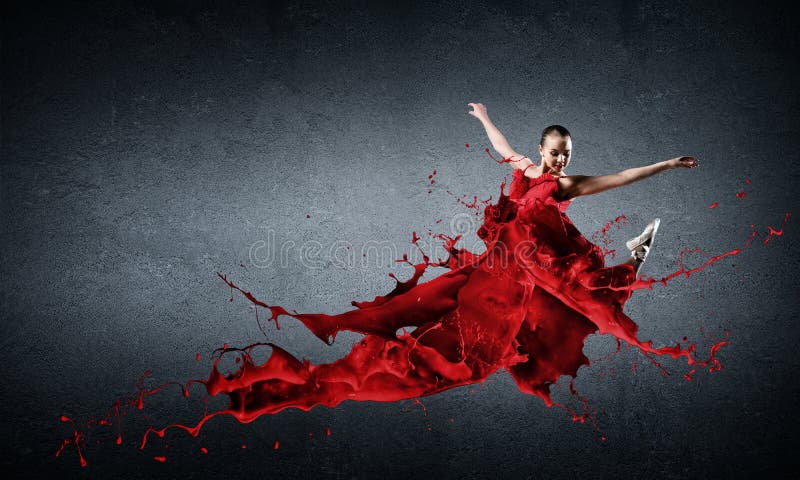 Tanz mit Leidenschaft stockfoto. Bild von tuch, tänzer - 61141474