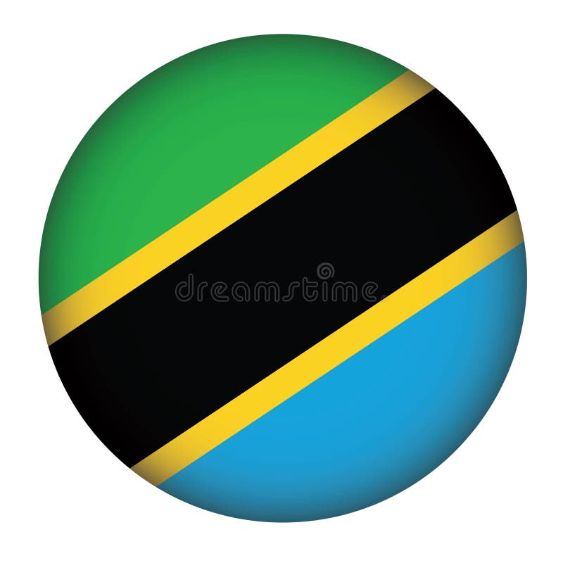 Tanzania Flag Round Shape Vector Stock Vector - Illustration of shape ...