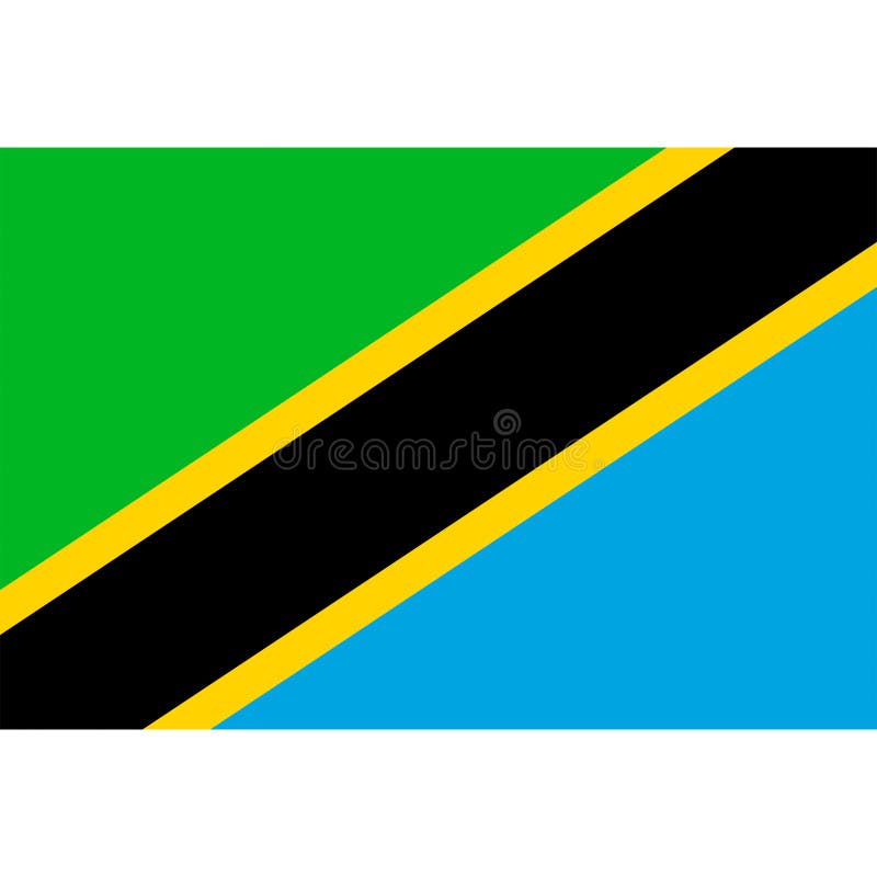 Tanzania Flag Vector Isolated Stock Vector - Illustration of united ...
