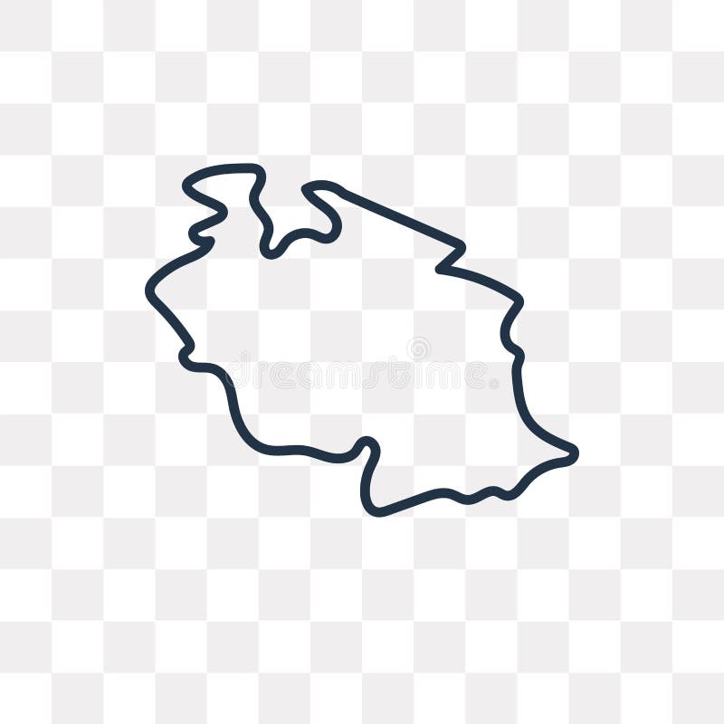 Linear Tanzania Map Icon From Countrymaps Outline Collection Thin Line