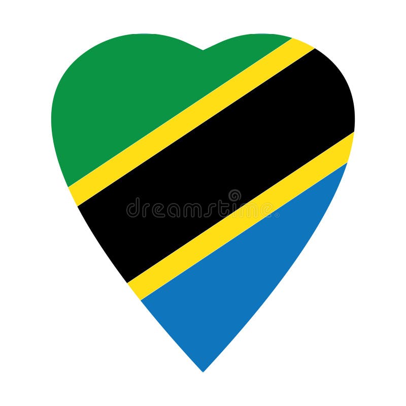 Tanzania state flag icon stock vector. Illustration of pride - 303915108