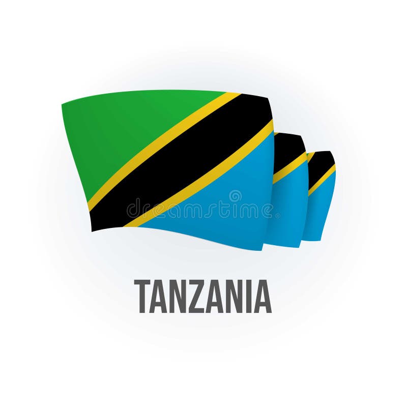 Tanzania Vector Flag. Bended Flag of Tanzania, Realistic Vector ... Tanzania Vector Flag. Bended Flag of Tanzania, Realistic Vector ...