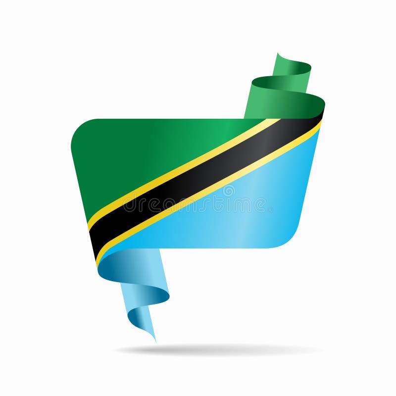 Tanzanian Flag Painted on the Christmas Tree, 3D Rendering Stock ...