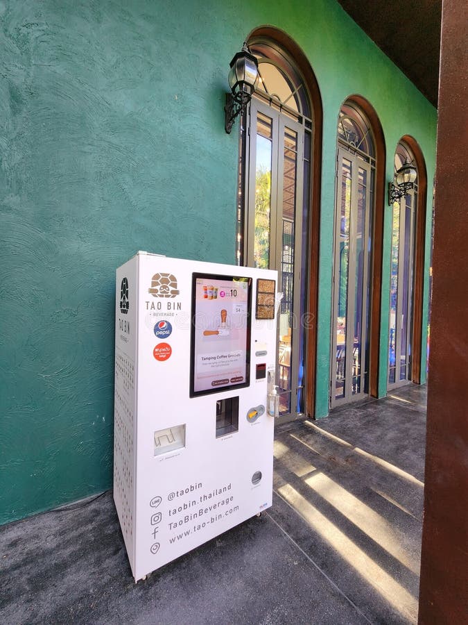 Tao Bin Drinks Machine in Thailand Editorial Photography - Image of ...