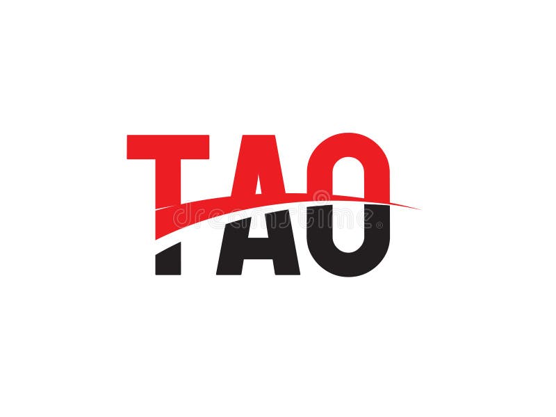 TAO Letter Initial Logo Design Vector Illustration Stock Vector ...