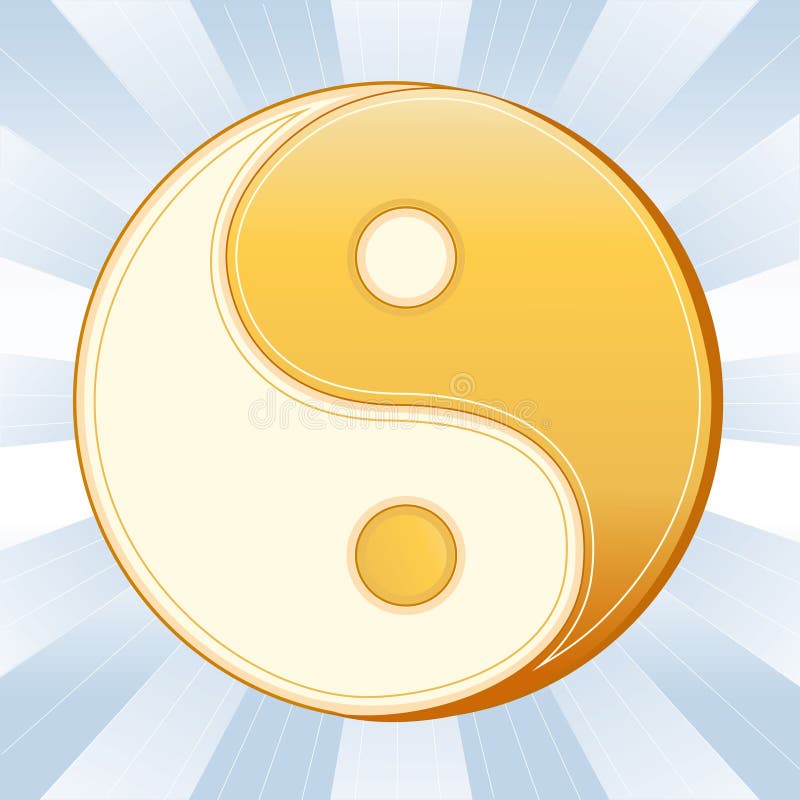 Taoism Symbol stock vector. Illustration of isolated - 17355575