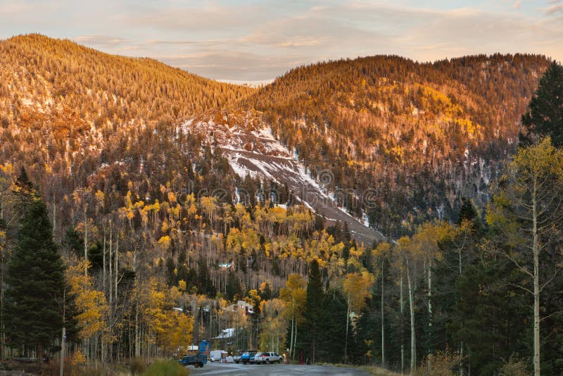 Taos Ski Valley, New Mexico in Fall Stock Photo - Image of hill ...