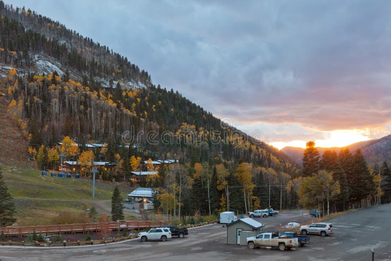 Taos Ski Valley, New Mexico in Fall Stock Photo - Image of nature ...