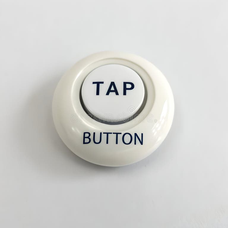 Accept Tap Button Isolated on White Background Stock Illustration ...