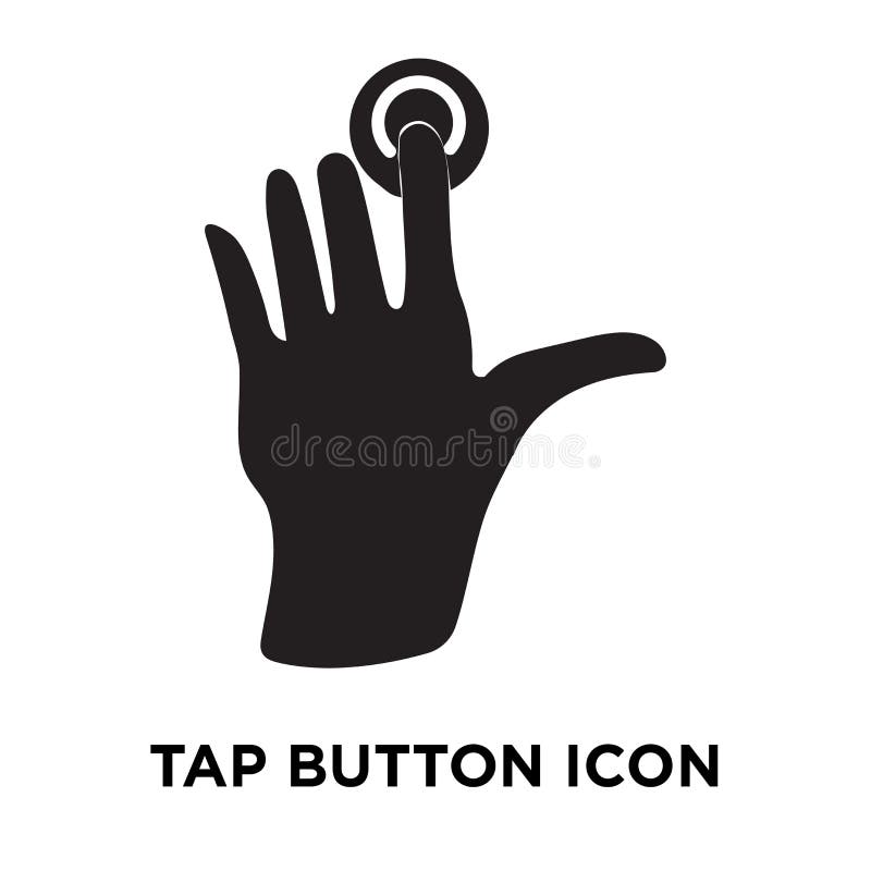 Tap Icon Vector Sign And Symbol Isolated On White Background, Tap Logo ...
