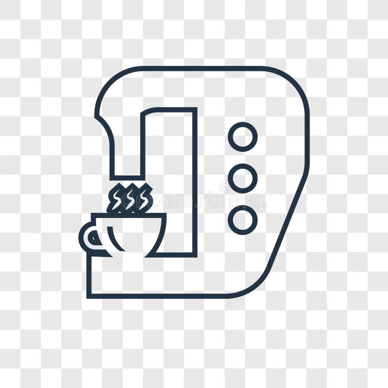 Tap Concept Vector Linear Icon Isolated on Transparent Background, Tap ...