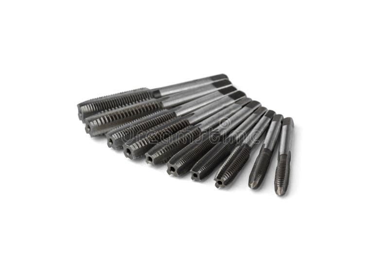 Tap for Cutting Thread in Holes Isolated on White Background. Stock ...