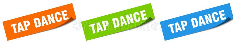 Tap Dance Banner. Tap Dance Speech Bubble Label Set. Stock Vector ...