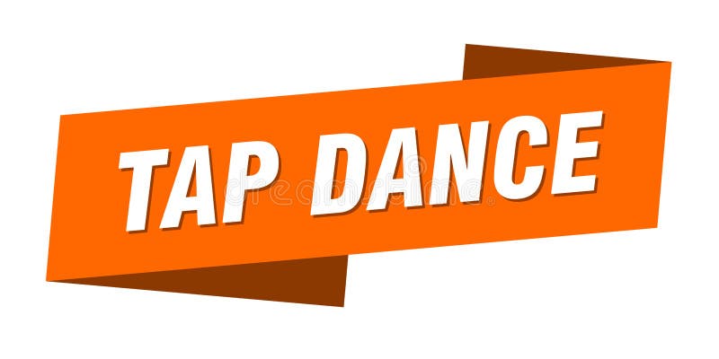Tap Dance Banner Template. Tap Dance Ribbon Label Stock Vector ...
