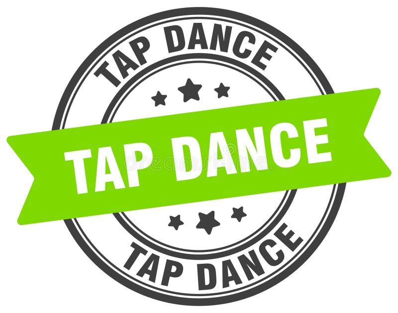 Tap dance stamp stock vector. Illustration of sign, retro - 94550073