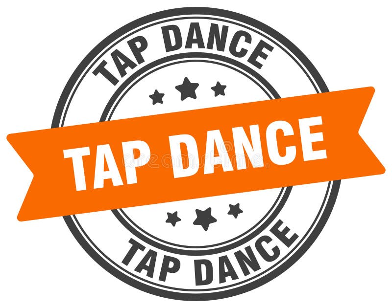 Tap dance stamp stock vector. Illustration of sign, retro - 94550073