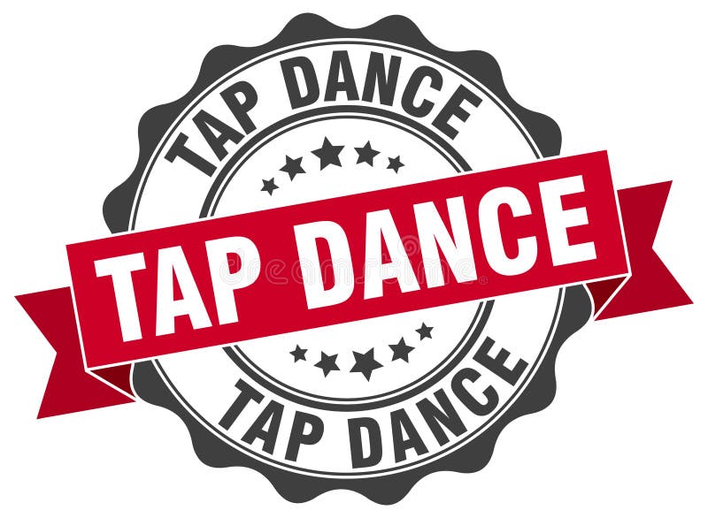 Tap dance stamp stock vector. Illustration of sign, retro - 94550073