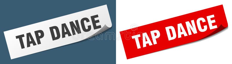 Tap Dance Sticker. Tap Dance Sign Set Stock Vector - Illustration of ...