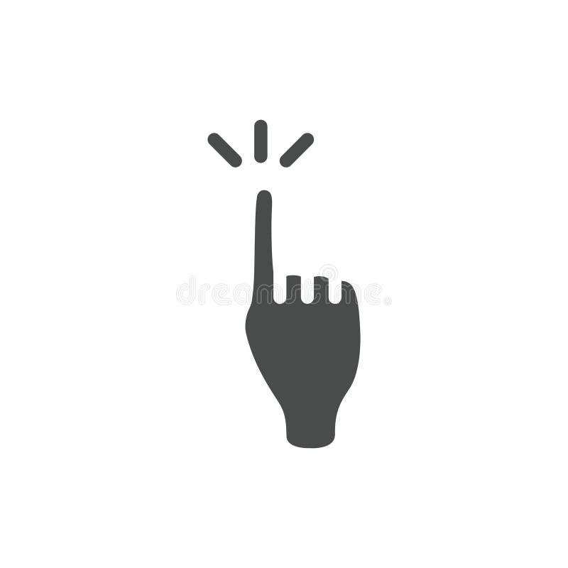 Tap Finger Icon Simple Vector Symbol Stock Vector - Illustration of ...