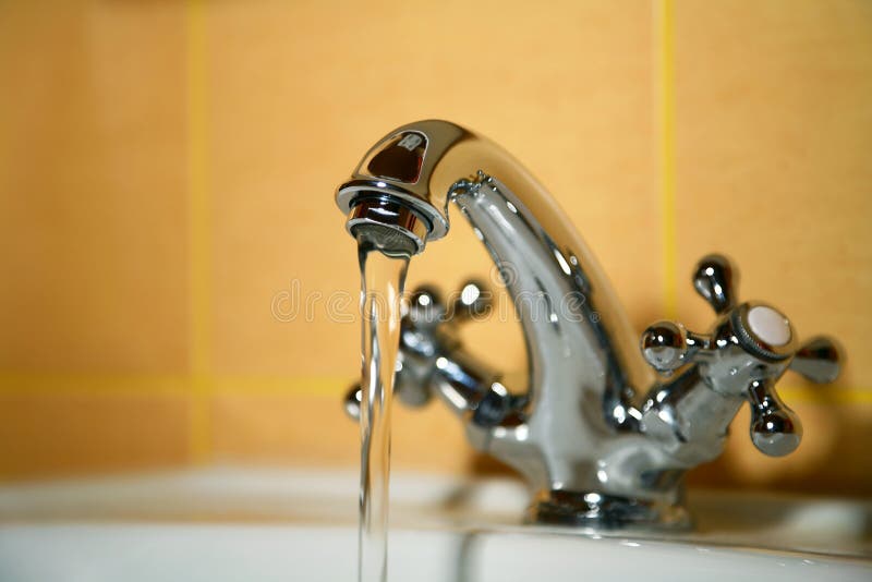 Tap with Focus on Top of Tap Head Stock Photo - Image of pouring, macro ...