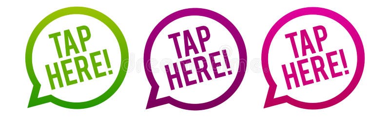 Tap Here Icon Illustration Stock Illustrations – 1,409 Tap Here Icon ...