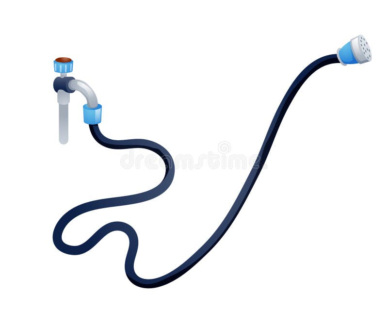 Garden Water Hose Illustration Stock Vector - Illustration of planting ...