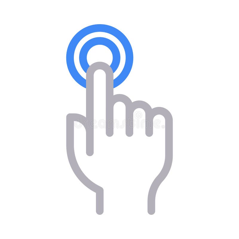 Tap colour line icon stock vector. Illustration of internet - 153050392