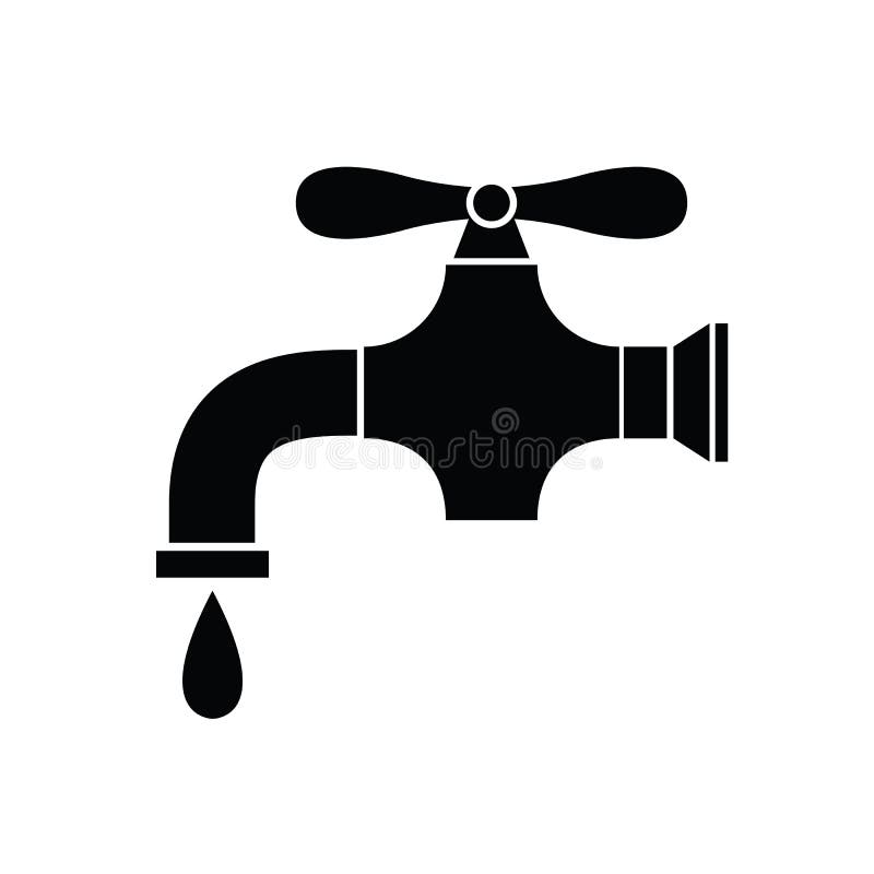 The tap icon stock vector. Illustration of wash, design - 102694128